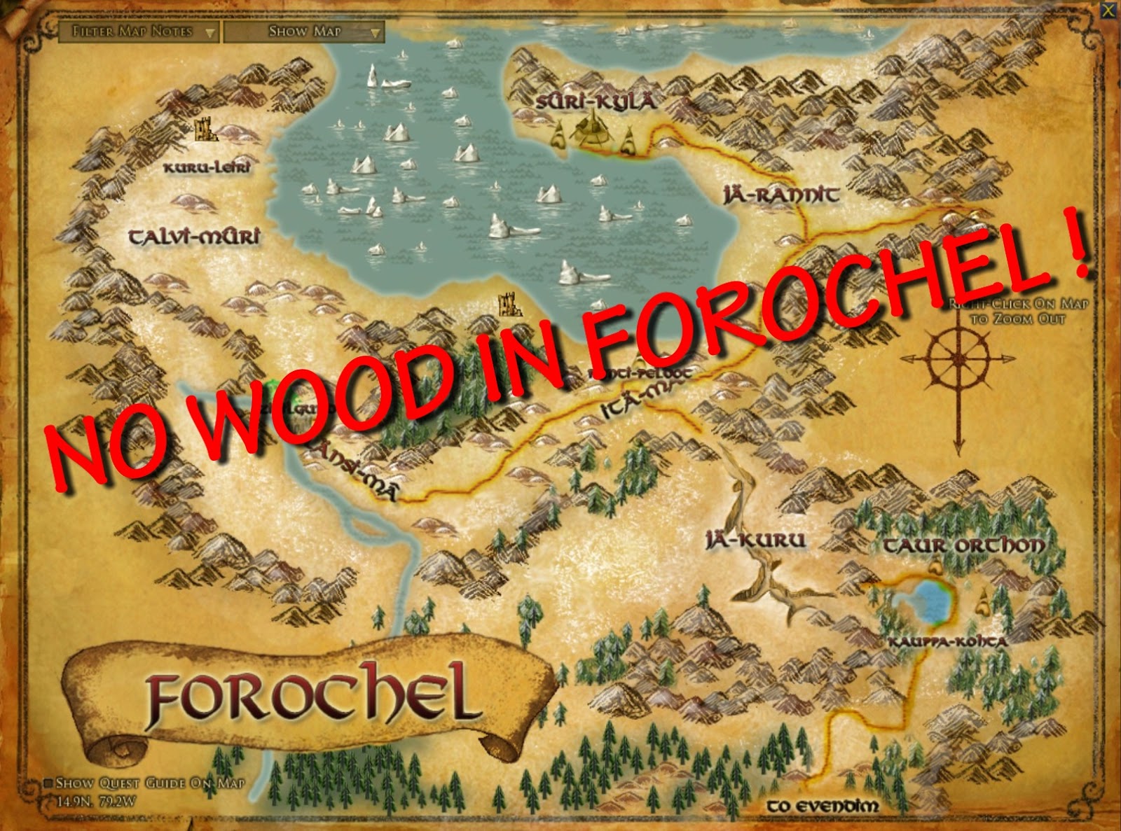Wonderful Places in LOTRO's Middle Earth: Wood in Lotro - and where to ...