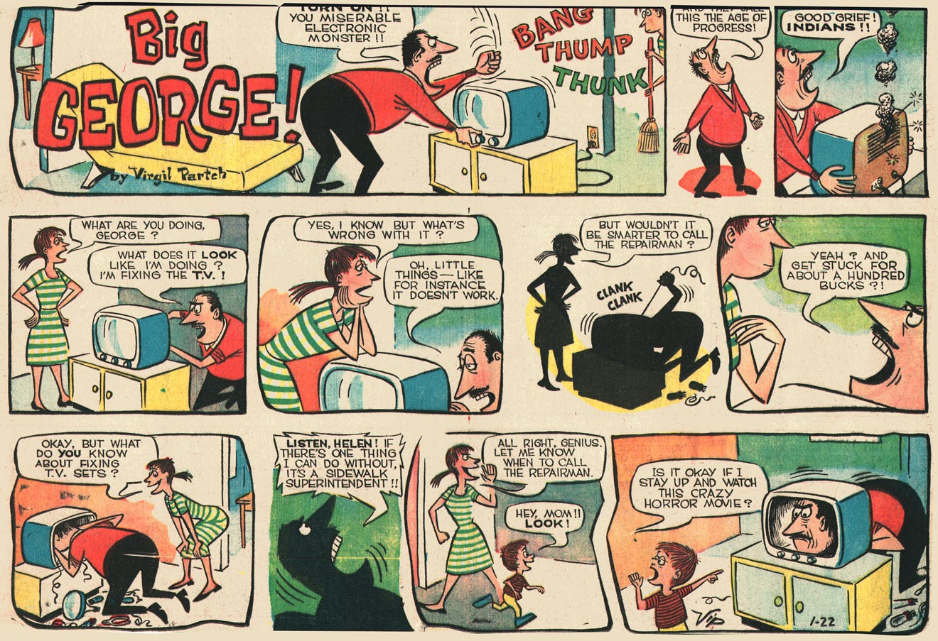 Mike Lynch Cartoons: Virgil "VIP" Partch: 1961 BIG GEORGE Tour Part 1