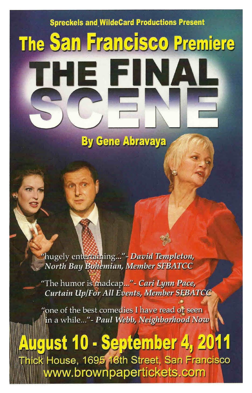 Kedar Adour reviews: THE FINAL SCENE is worth seeing