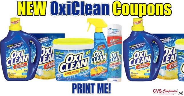OxiClean Coupons | Save up to $4.50 off | CVS Couponers