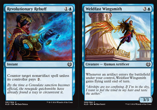 Magic the Gathering Adventures: Kaladesh Set Review: Blue