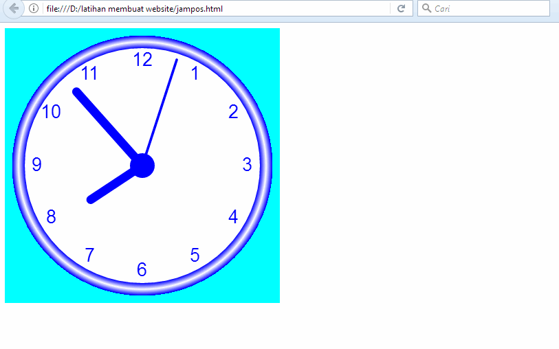Membuat Jam Dinding Analog dengan HTML - SMK insan mandiri Membuat Jam Dinding Analog dengan HTML - SMK insan mandiri