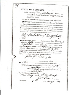 Tess's Tree: John Spinholster Land Grant 1824 Georgia