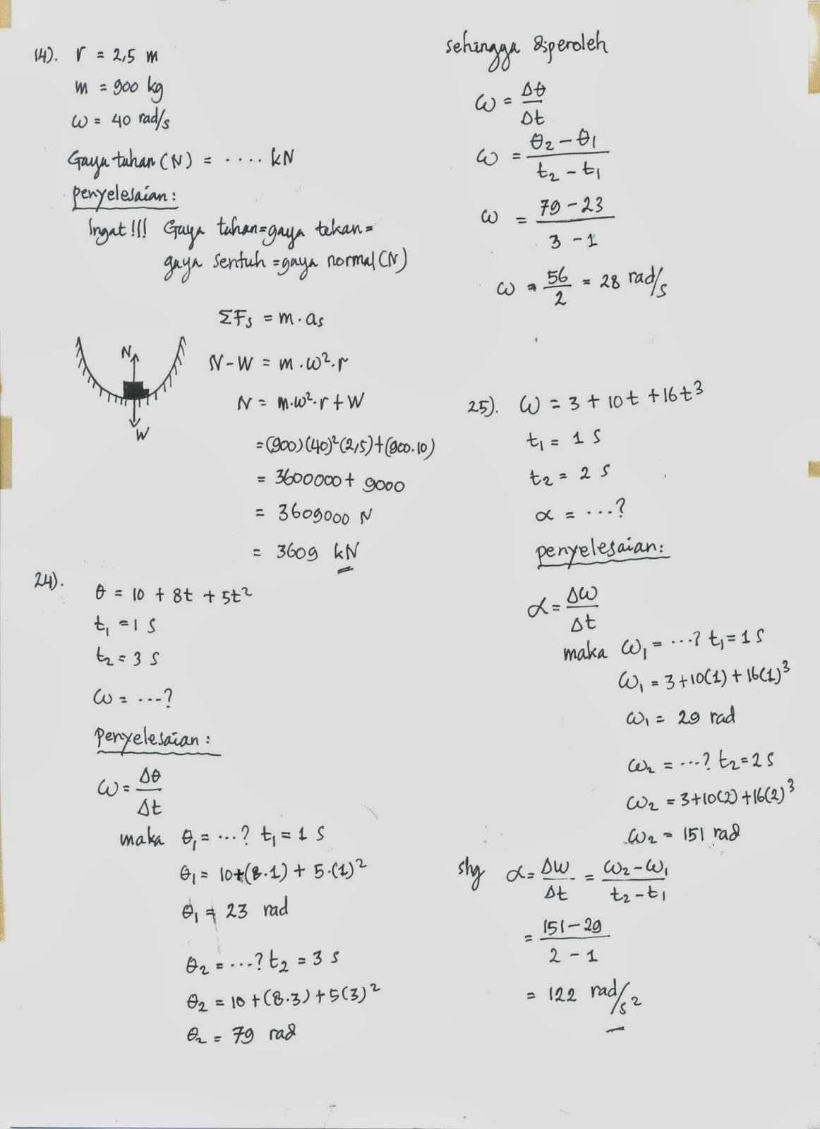 Modern Physics: Pembahasan Soal Gerak Melingkar Kelas X Modern Physics: Pembahasan Soal Gerak Melingkar Kelas X