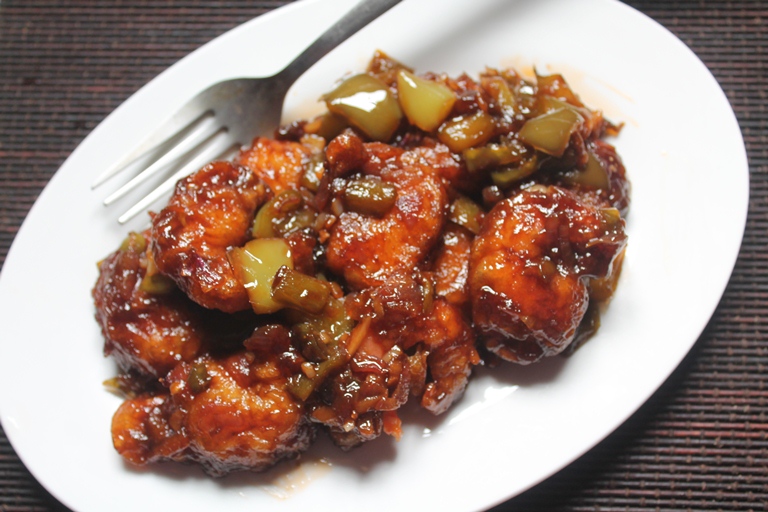 Prawn Manchurian Recipe - Chilli Prawn Manchurian Dry Recipe - Yummy Tummy