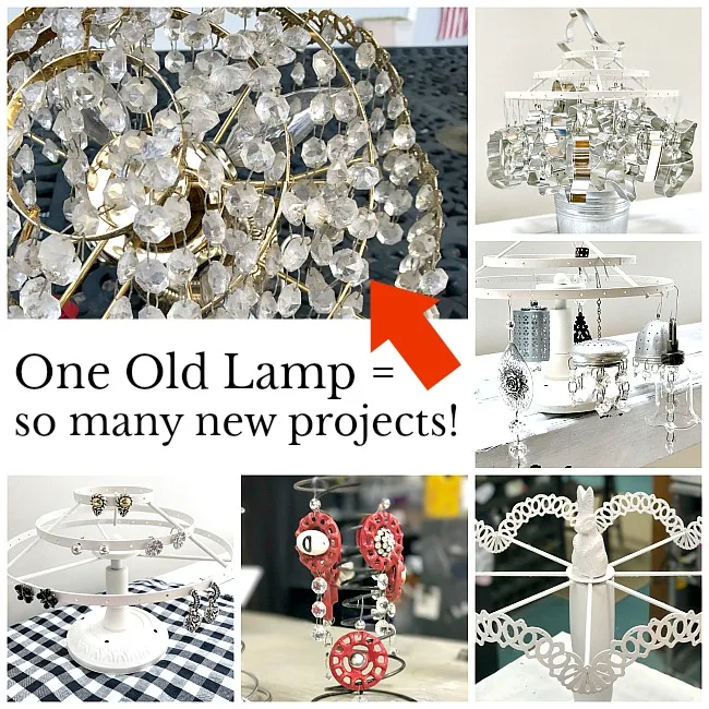 One Old Repurposed Lamp with Many New Uses