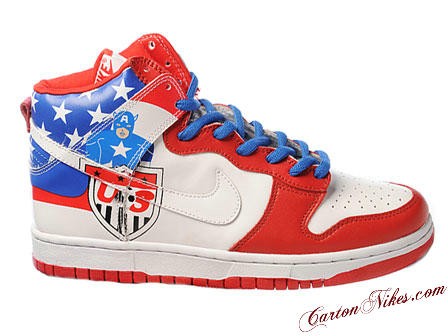 Captain America Nike Dunks | Captain America Nikes: Captain America ...
