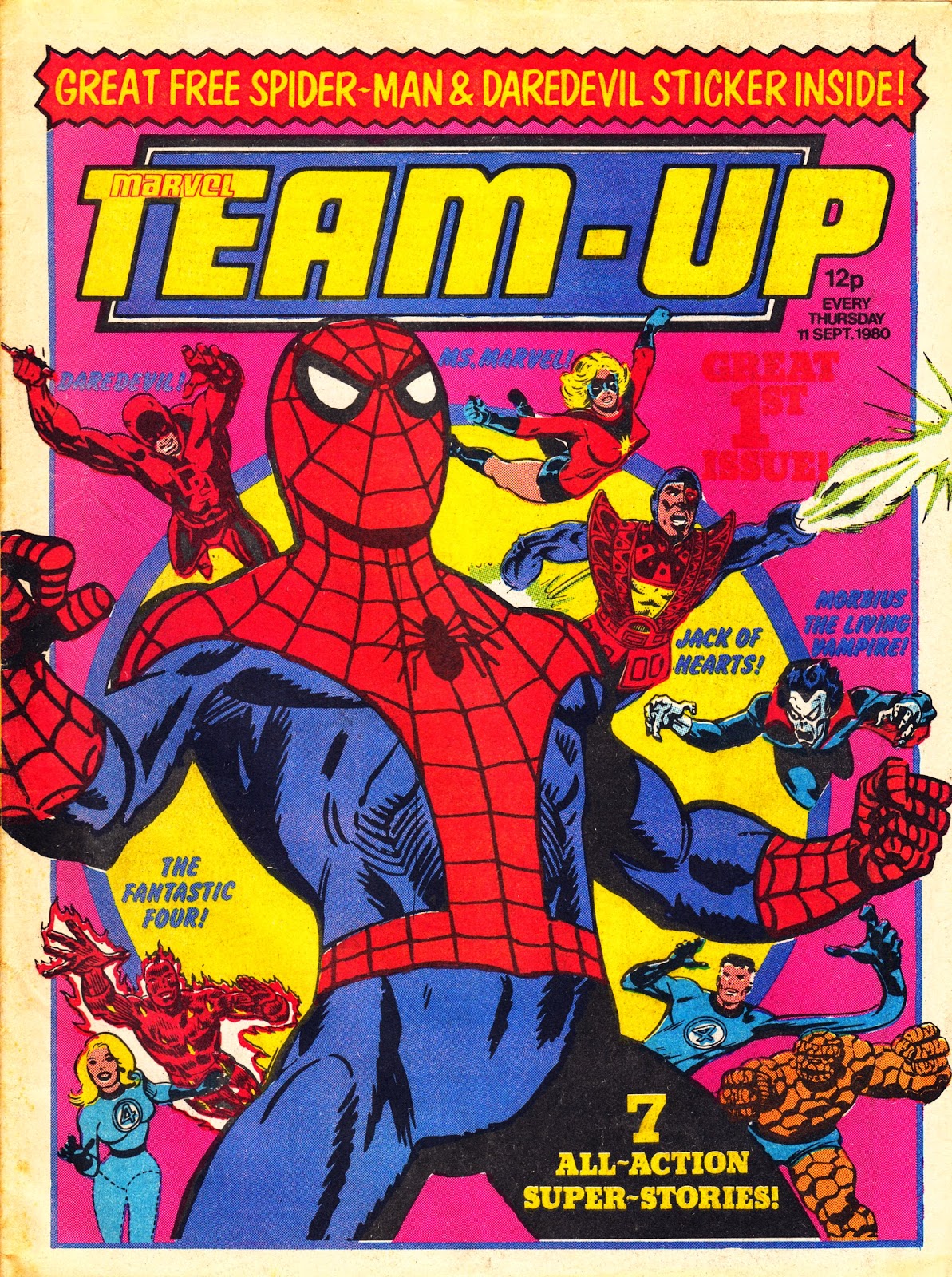 STARLOGGED - GEEK MEDIA AGAIN: 1980: MARVEL TEAM-UP WEEKLY (Marvel UK)