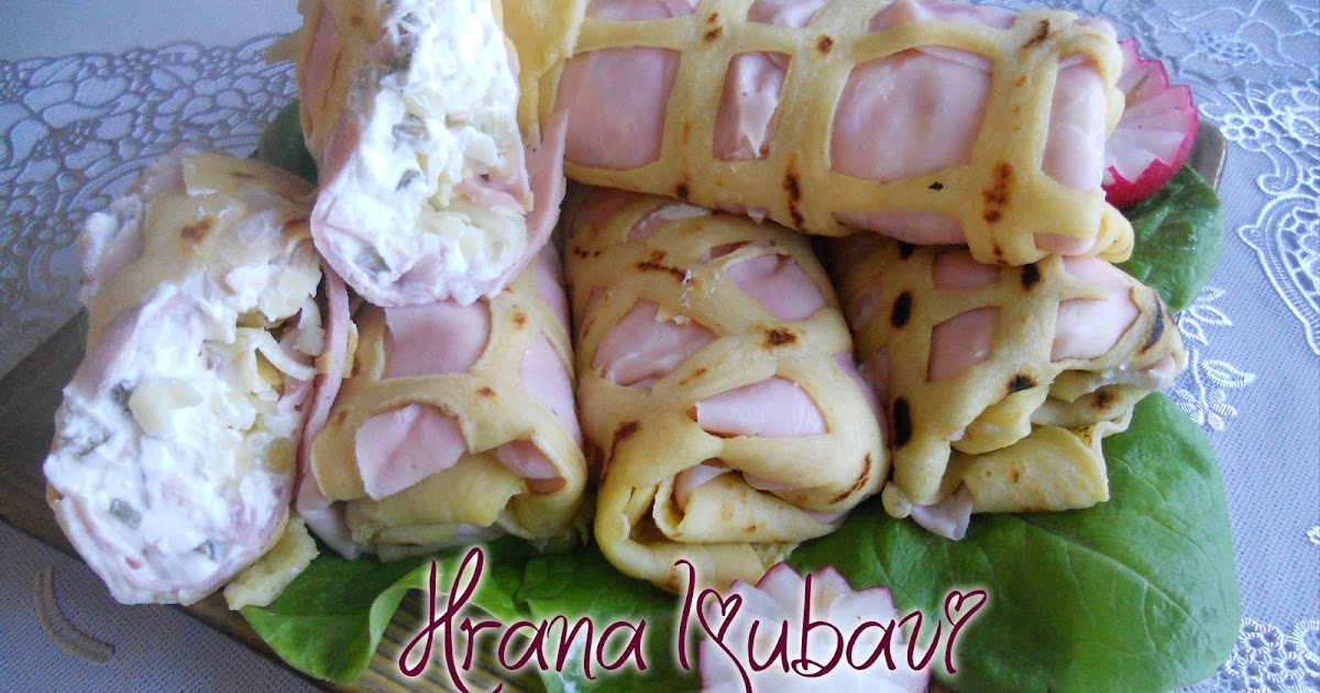 Hrana ljubavi: Mrežaste rolovane palačinke