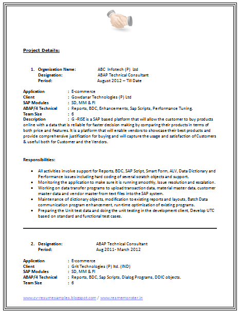 Over 10000 CV and Resume Samples with Free Download: B Tech Resume Format