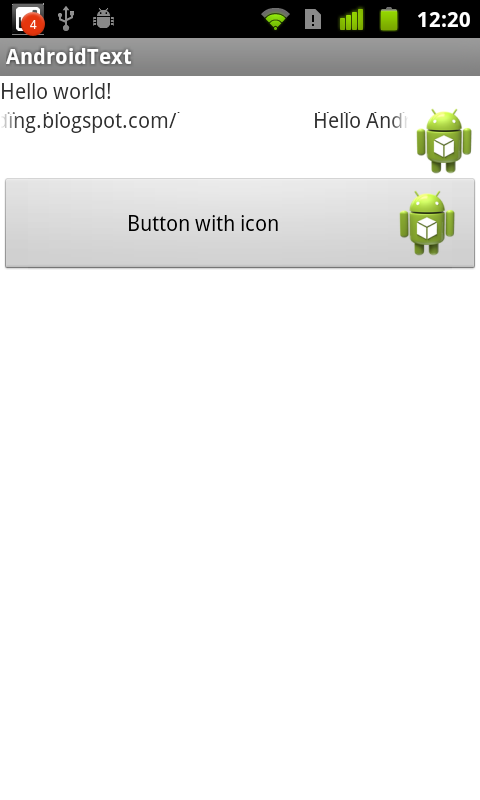 Draw Icon Beside Text Using Xml Application For Android Free