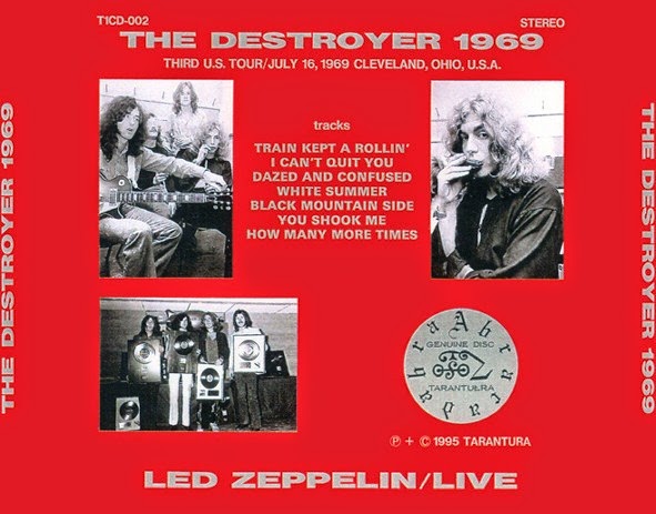 World Of BOOTLEGS: BOOTLEG : Led Zeppelin - Cleveland, 20 July 1969 (CD ...