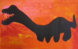 Art is Basic-- Art Teacher Blog: Dinosaur Silhouettes