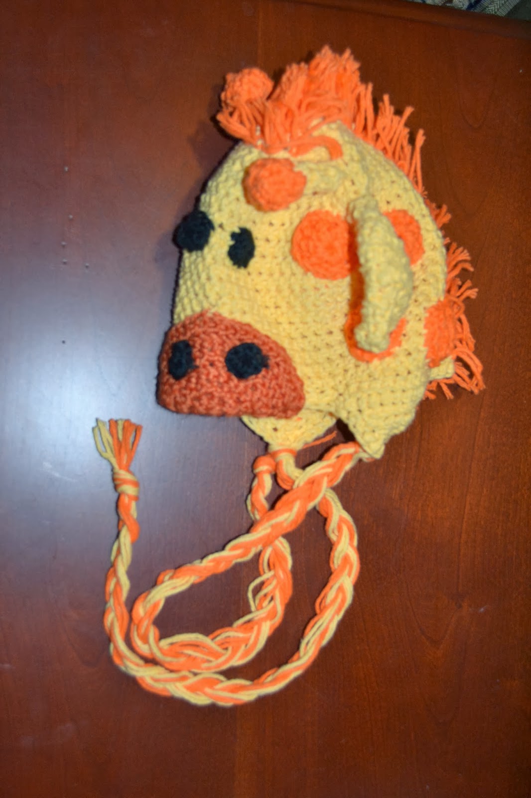 Atot's Crafts: Free Crochet Giraffe Hat Pattern