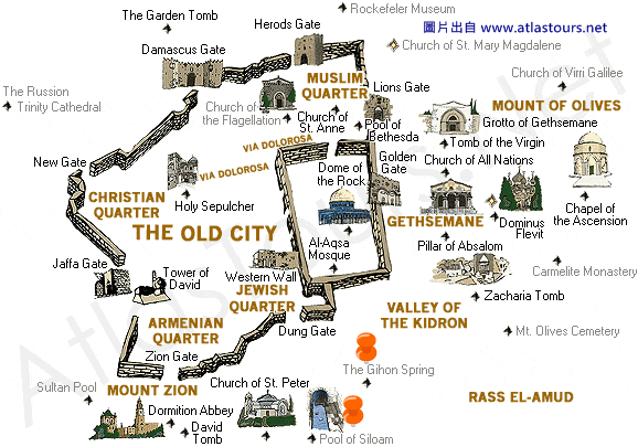 City of David / Gihon Spring / Hezekiah's Tunnel / Siloam Pool 大衛王古城/基訓 ...