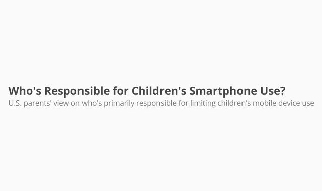 Who's Responsible for Children's Smartphone Use? #Infographic - Visualistan