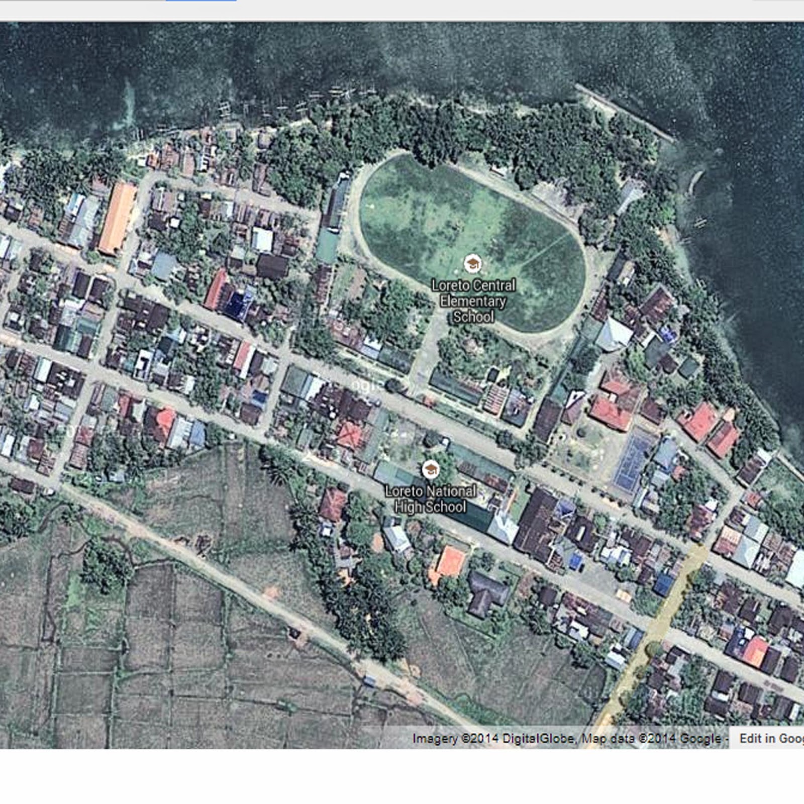 Municipality of Loreto, Dinagat Islands: Map of Loreto