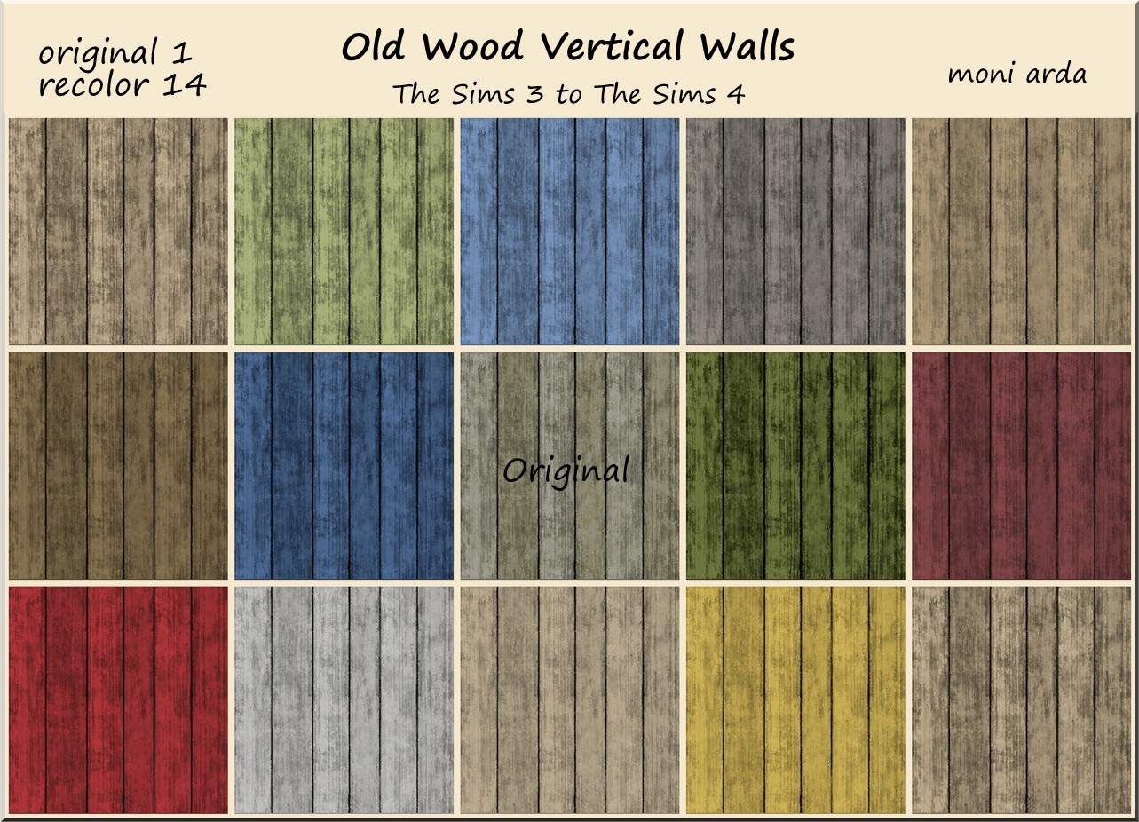 Arda Sims: Old Wood Walls TS4