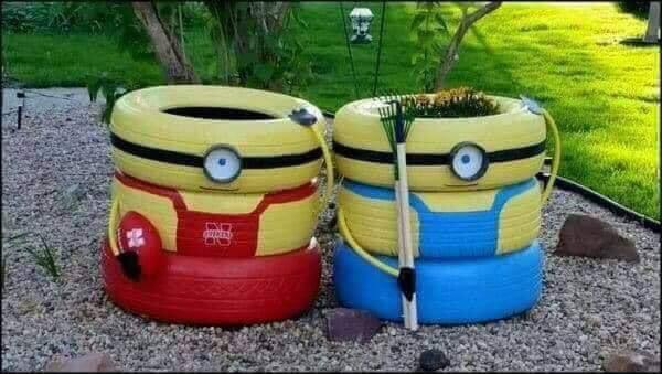 Hiasan Dari Tayar Terpakai