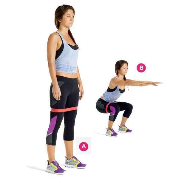 Fitness Workouts: Resistance Band Leg & Glute Workout.