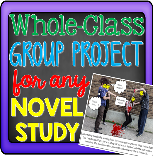 No Prep Whole-Class Novel Study Final Project | The Classroom Sparrow