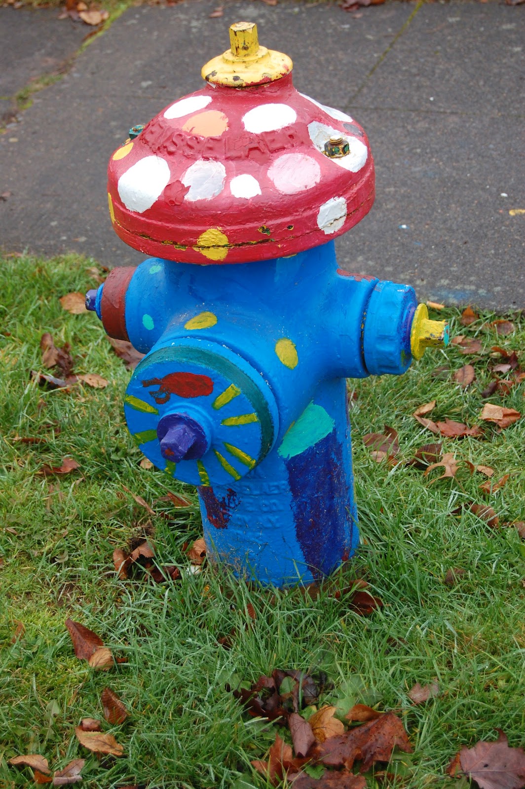 Temporary Waffle: Painted Fire Hydrants