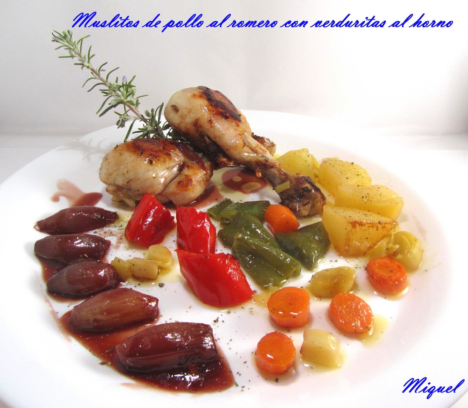 Les receptes del Miquel: Muslitos de pollo al romero con verduritas al ...
