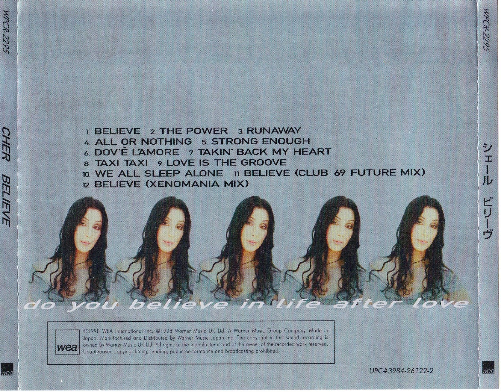 Seja Bem Vindo: Cher - Believe (CDA-1998-JP)