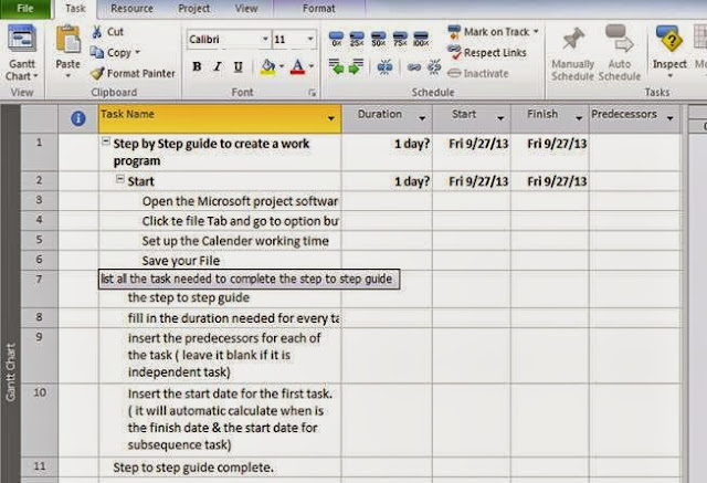 CONSTRUCTION MANAGER: WORK PROGRAM BY MICROSOFT PROJECT : STEP BY STEP ...