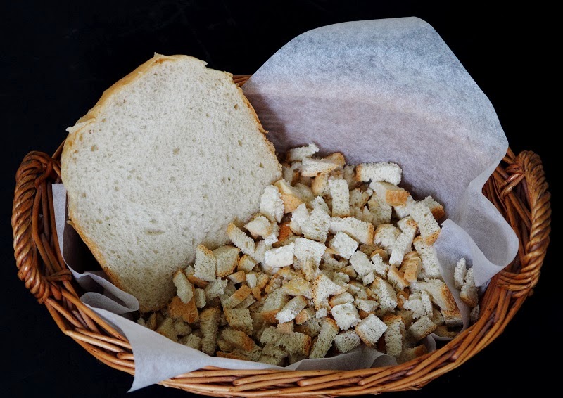 Cubed Bread Pudding or Wonky Bread Pudding