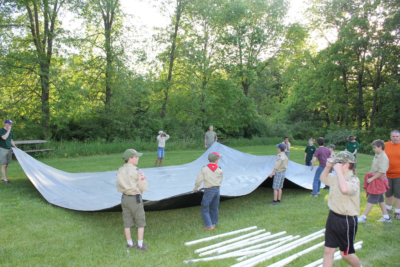 munchkins on the path: Boy Scout Campout #1
