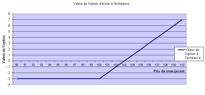 Les Options pour les Nuls: Représentation graphique d'une option