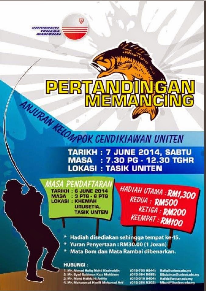 pancing2u.blogspot.com: Pertandingan Memancing UNITEN - (06.06.2014)