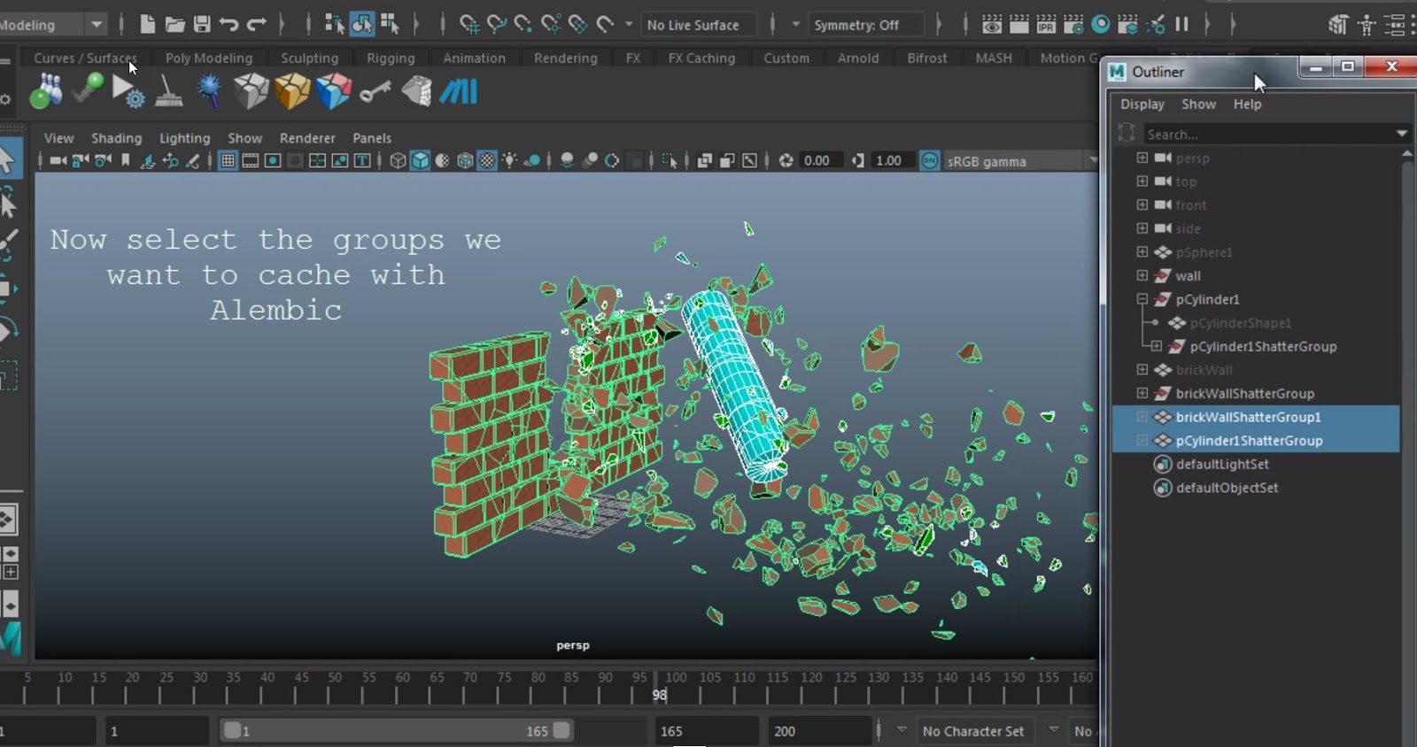 How to Alembic Caching a PDI scene in Maya
