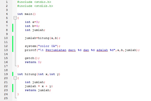 penjelasan notasi algoritma: FUNGSI DAN PROSEDUR DALAM BAHASA C DI ...