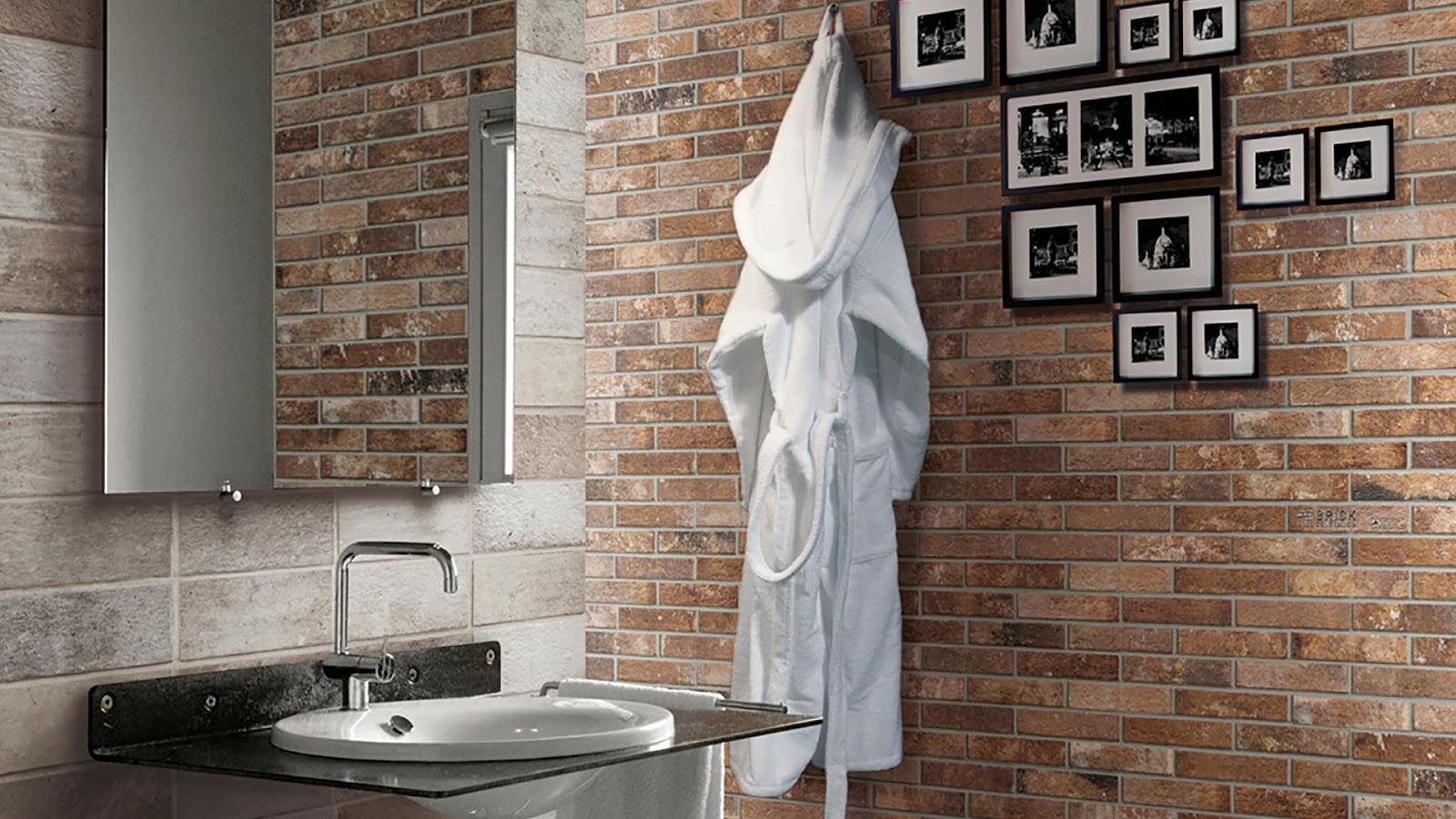 Brick finish wall tiles Brick generation | Floor & Wall Tiles Design Ideas