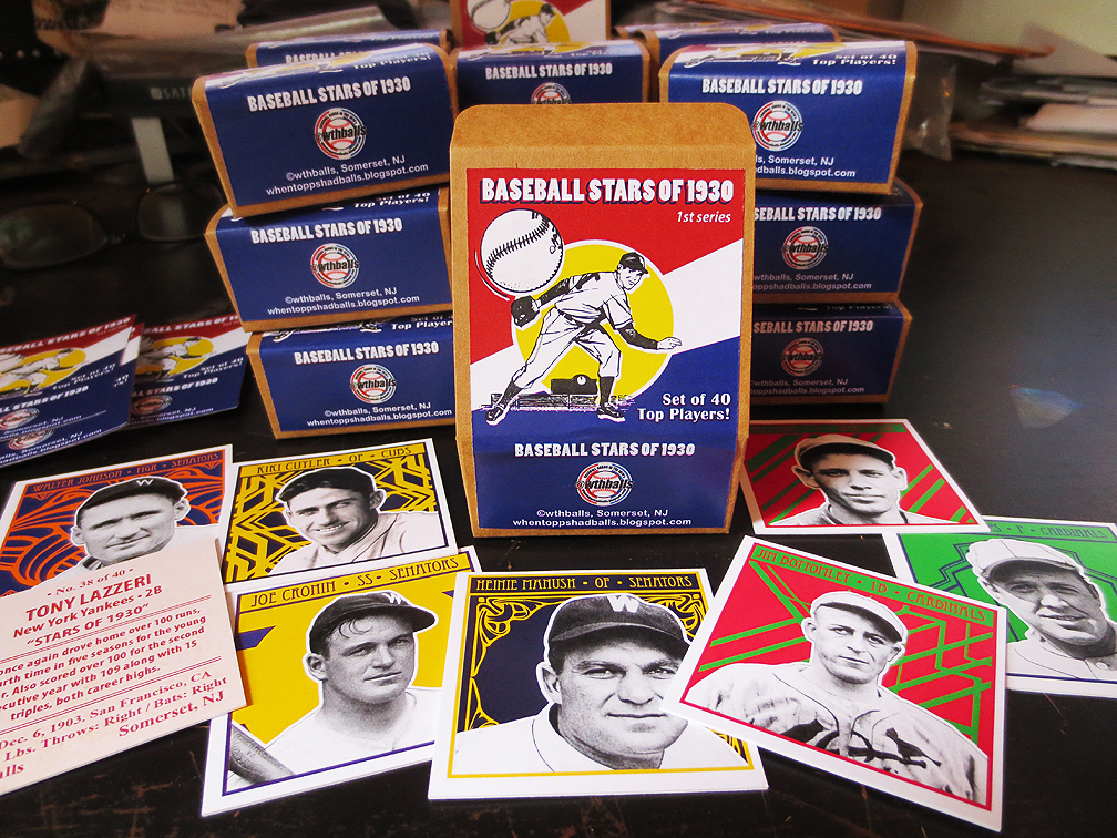WHEN TOPPS HAD (BASE)BALLS!: "1930 BASEBALL STARS" 40-CARD SET ...