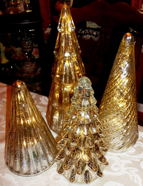 A DEBBIE-DABBLE CHRISTMAS: Mercury Glass Trees!!!!!!