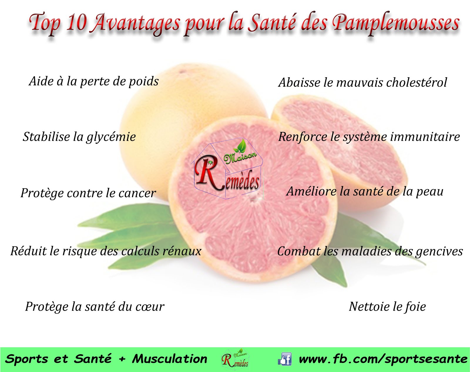 Top 10 Avantages pour la Santé des Pamplemousses ~ Remèdes Maison