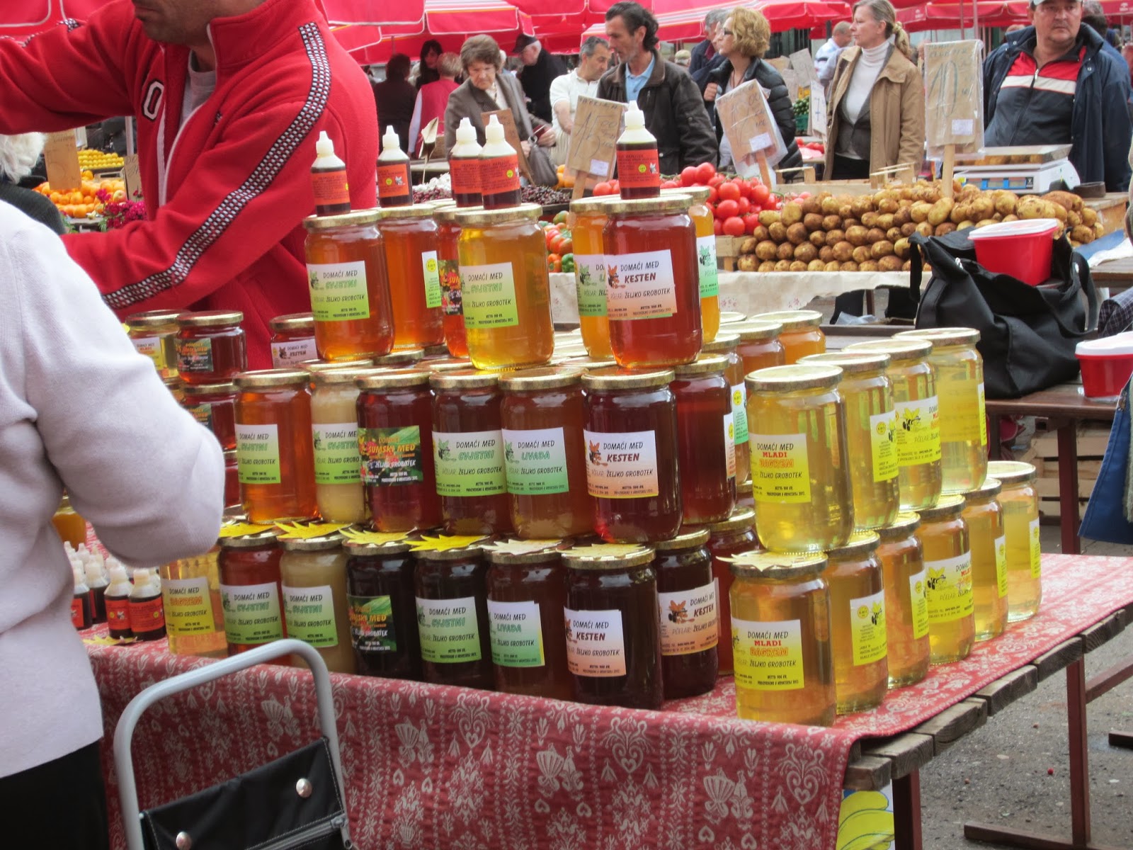 Souvenir Chronicles: ZAGREB, CROATIA: A FARMERS MARKET AND THE CHURCH ...