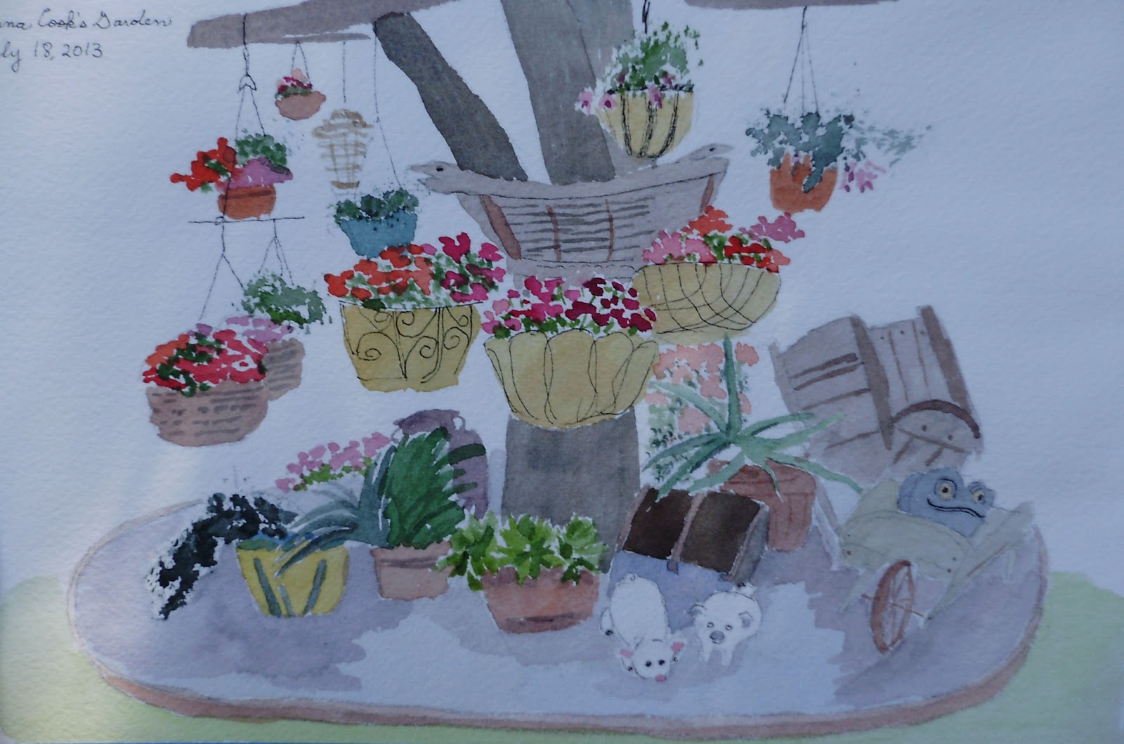 Paintsites Blog: Anna Cook's "La Casa De Las Campanas" Mexican Garden ...
