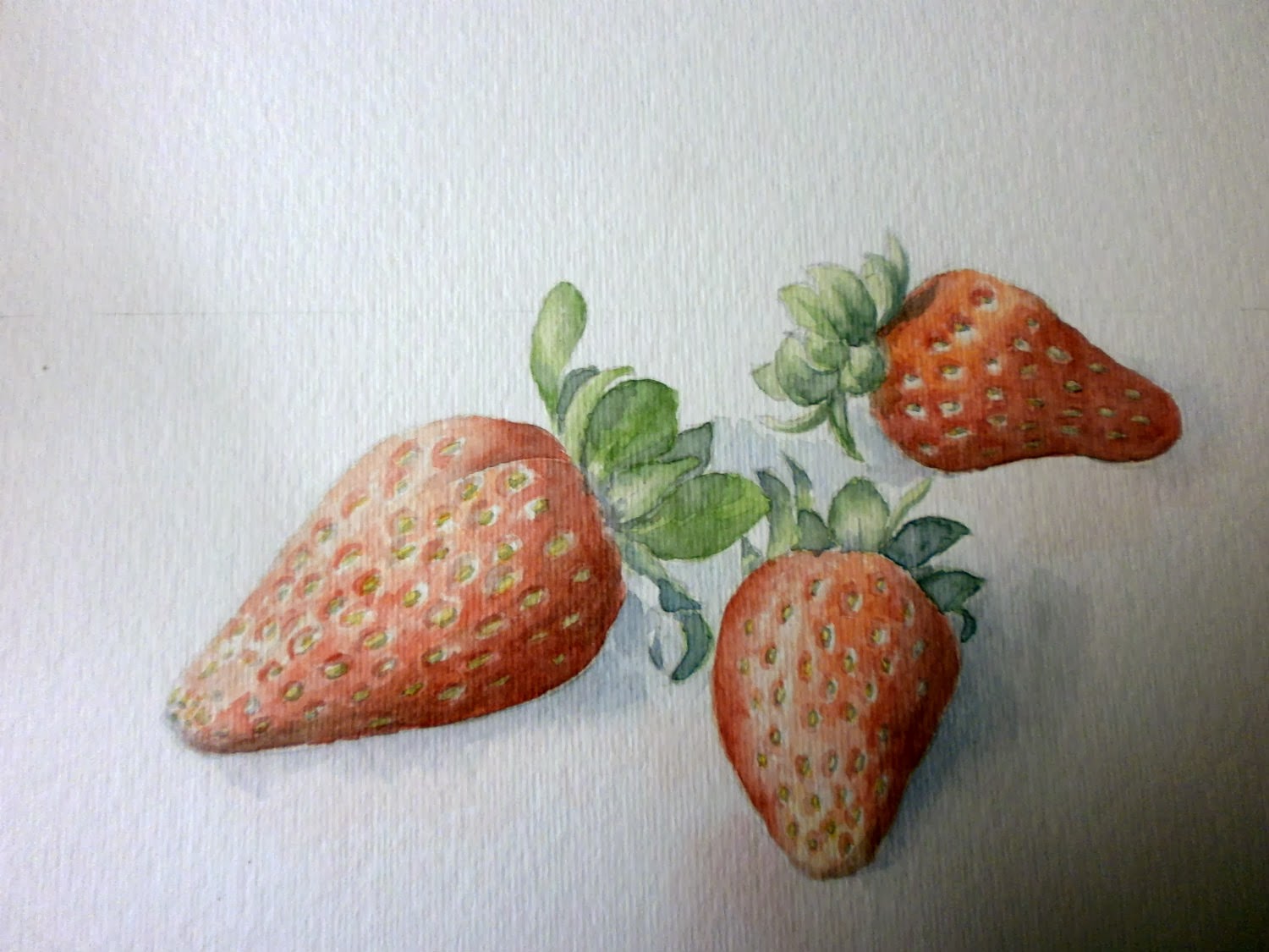 Joyful Art: Strawberries in watercolors. Step-by-step demonstration.