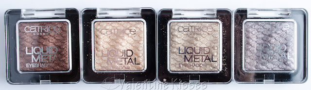 Valentine Kisses: Catrice Liquid Metal Eyeshadow - 4 shades - swatches ...