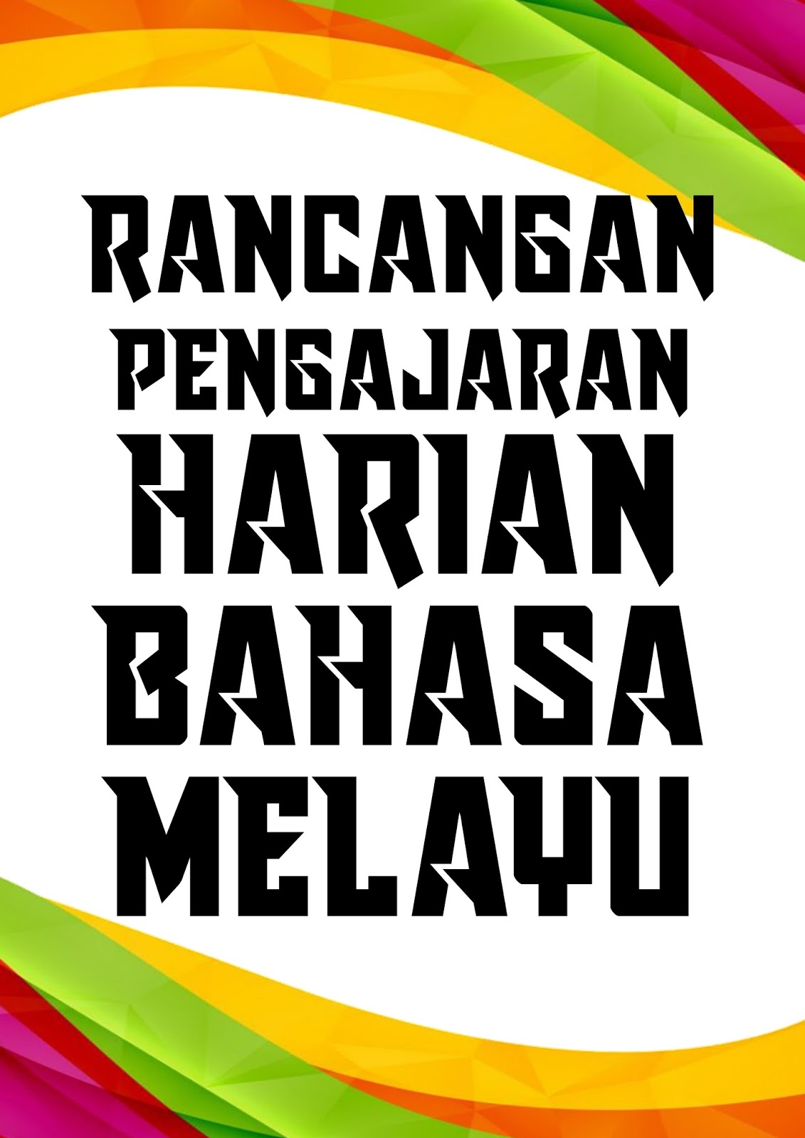 51 Templat Muka Depan (Cover) Berserta Pembahagi (Divider) Fail ...