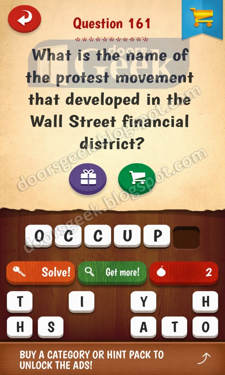 The American Quiz - Level 161 ~ Doors Geek