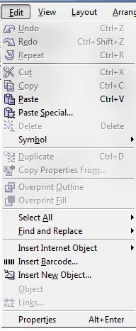 Using Edit Menu in Corel Draw 12 Complete English Notes | How to Use ...