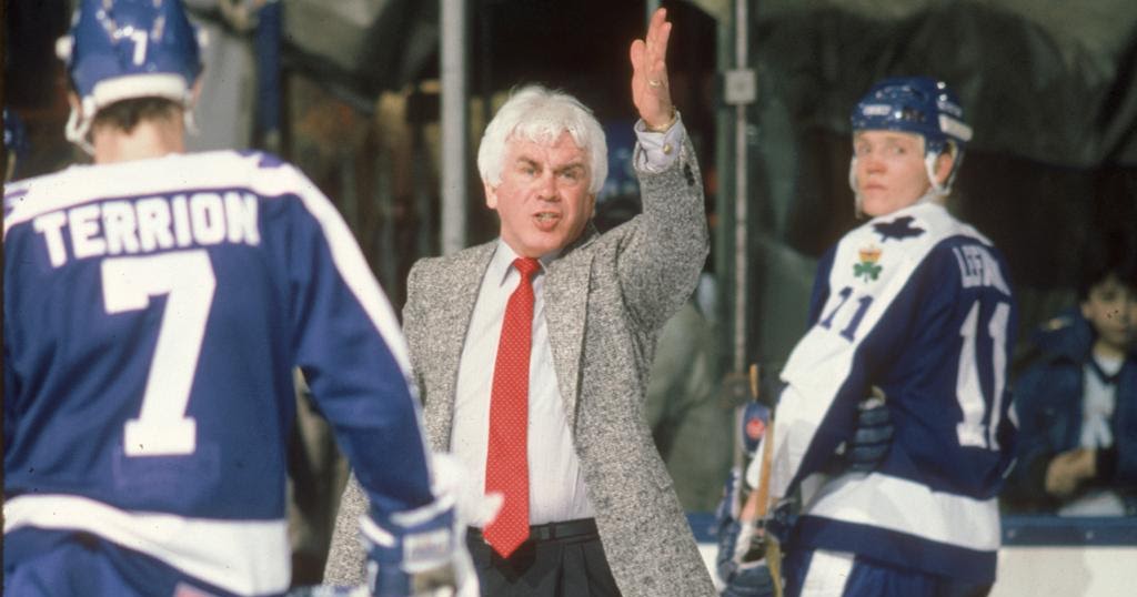 Vintage Leafs: John Brophy is not very pleased