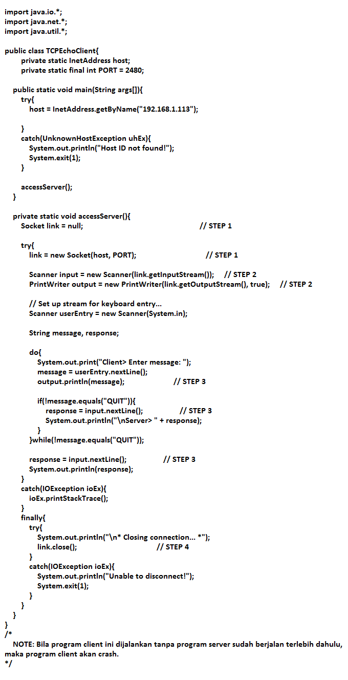 Niko Duwi Praseteyo: CLIENT-SERVER TCP DENGAN MENGGUNAKAN BAHASA ...