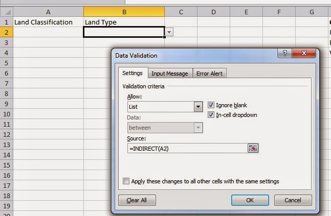 The Excel Evangelist: Conditional Data Validation The Excel Evangelist: Conditional Data Validation