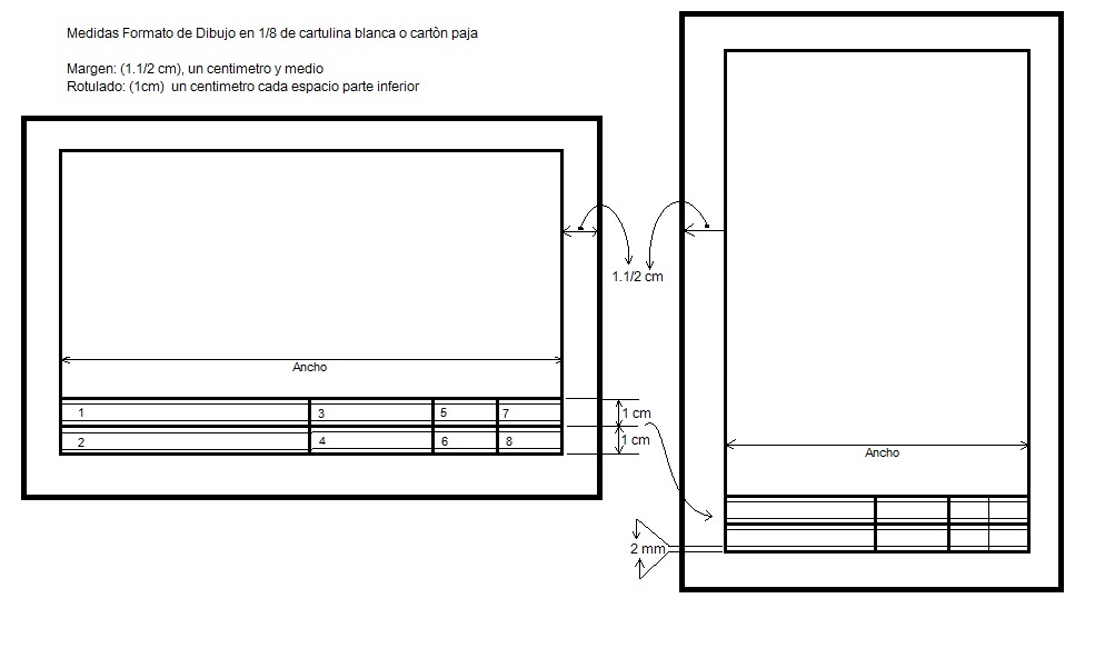 HooverArt: Medidas y Rotulado formato de dibujo